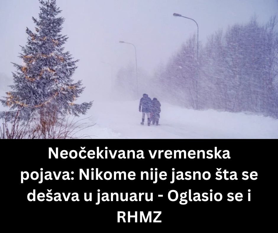 Neočekivana vremenska pojava: Nikome nije jasno šta se dešava u januaru ...