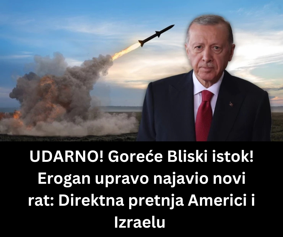 UDARNO! Goreće Bliski istok! Erogan upravo najavio novi rat: Direktna ...